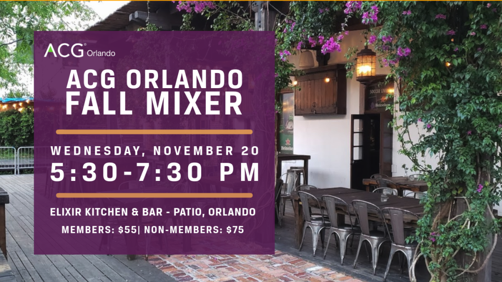 ACG Orlando Fall Mixer | ACG Orlando